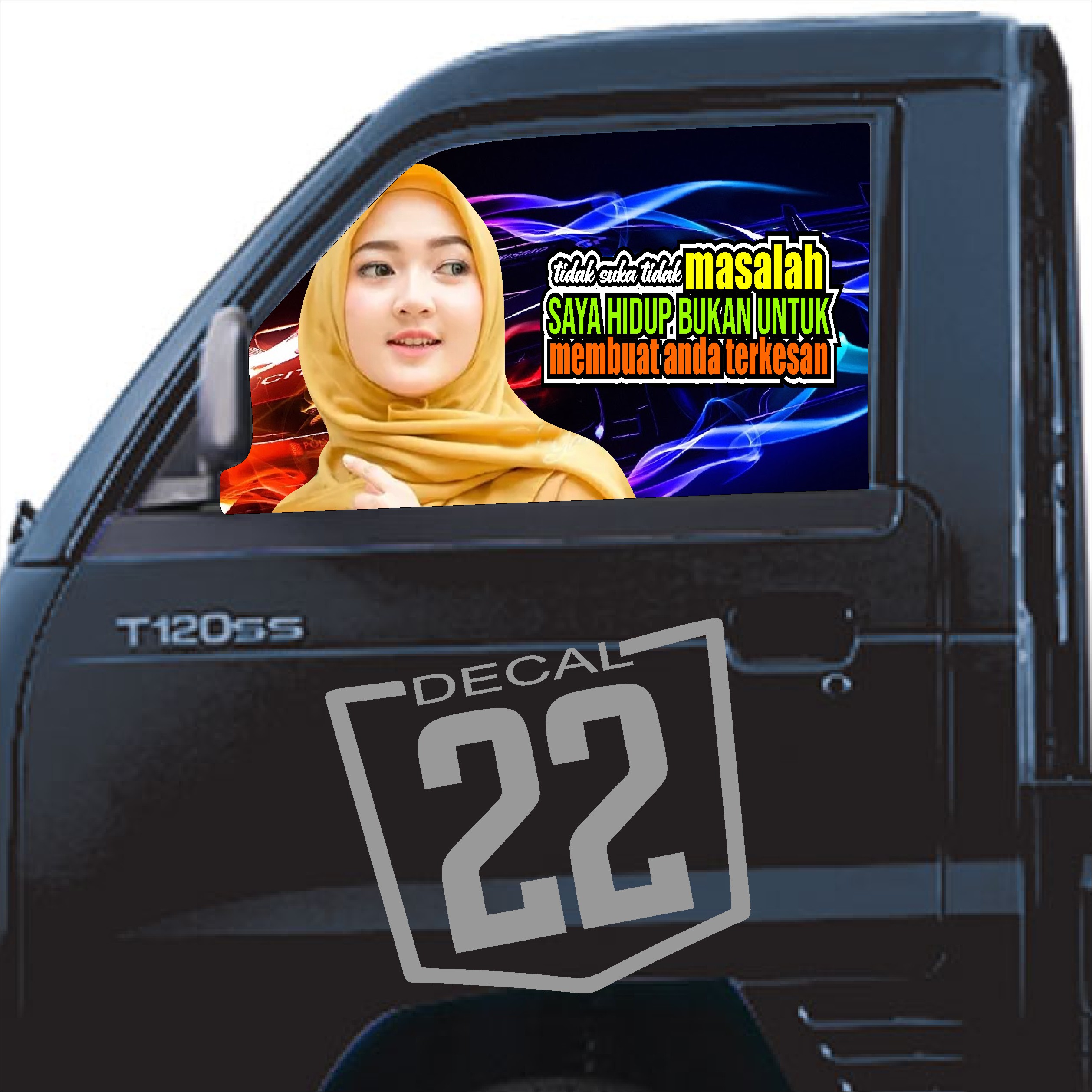 STIKER ONE WAY MOBIL CARRY TS120 TERBARU 69 DECAL STORE KODE 05 ...