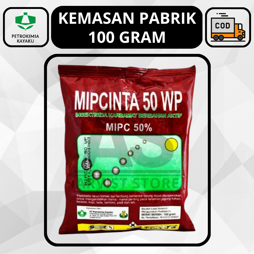 Insektisida MIPCINTA 50WP 100 Gram Bahan Aktif Isoprocarb 50% | Lazada ...