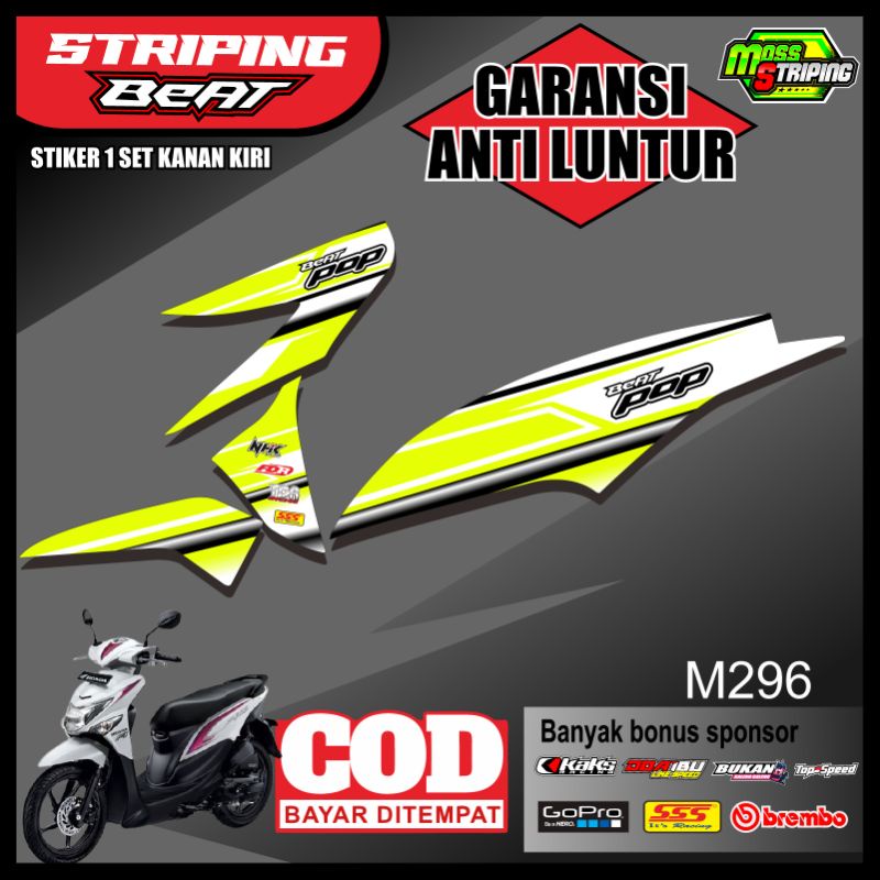 Striping Stiker BEAT POP Desain Keren - Lis Les Polet Sticker Variasi ...