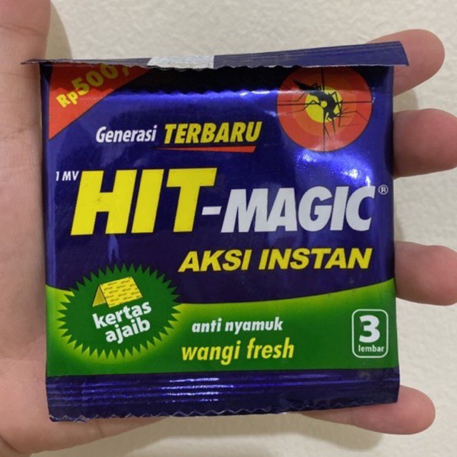 Hit Magic Bakar kertas isi 3lembar anti nyamuk wangi fresh HIT KERTAS ...