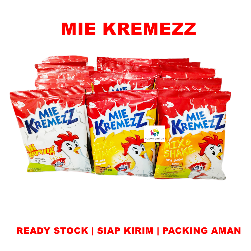 Mie Kremezz Krezz Mie Goreng / Ayam Panggang / Jagung Bakar (isi 10 pcs ...