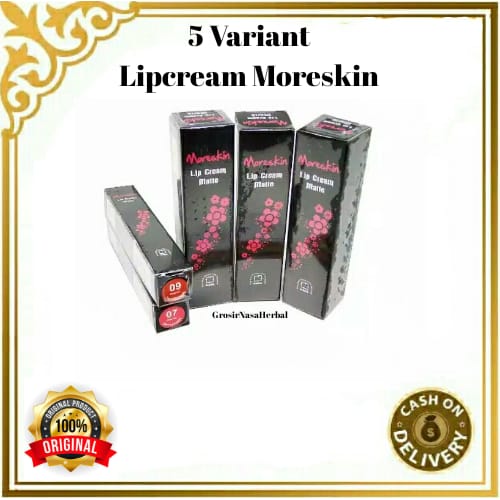 5 Variant Lip Cream Matte Ringan Dibibir Moreskin Lip Cream Matte Nasa ...