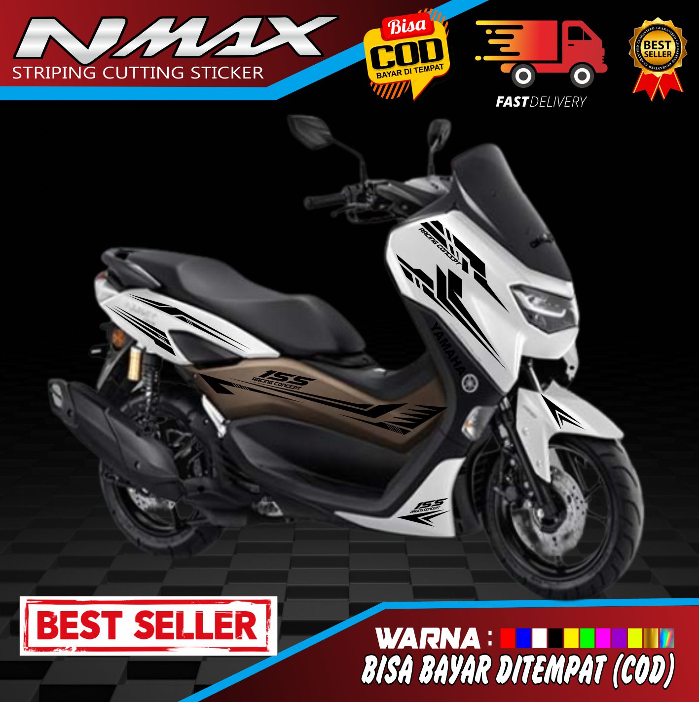 CUTTING STICKER NMAX NEW 155 STICKER CUTTING NMAX BARU KEREN | Lazada ...