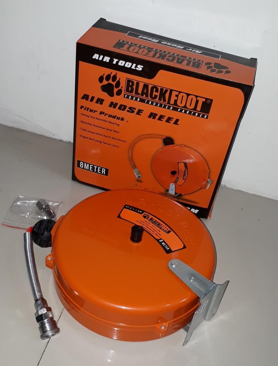 TERBARU Selang Kompresor Roll Otomatis 8M Air Hose Reel Selang ...