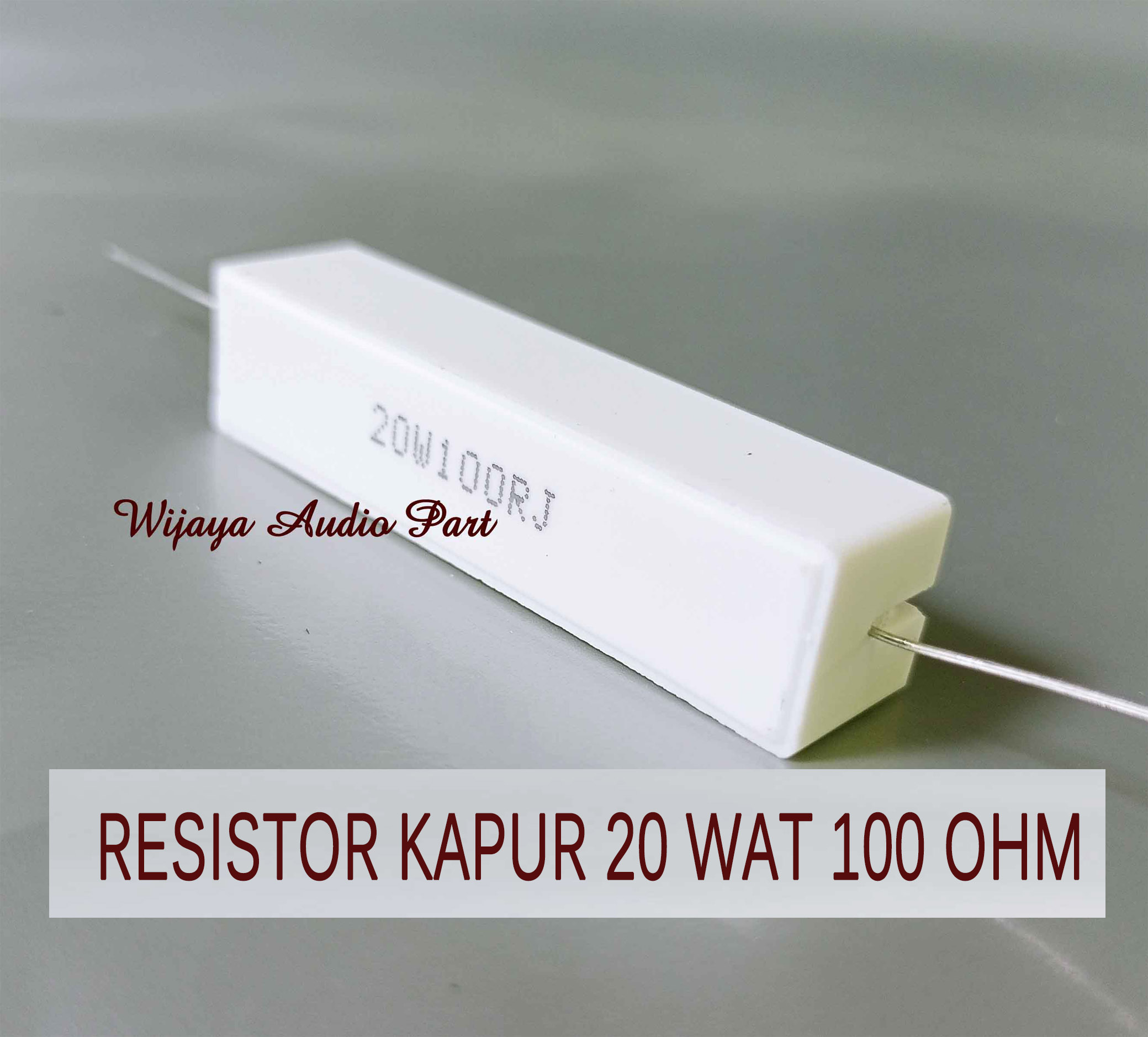 1 BUAH RESISTOR 20 WATT 100 OHM RESISTOR KAPUR 100 OHM 20 WAT | Lazada ...