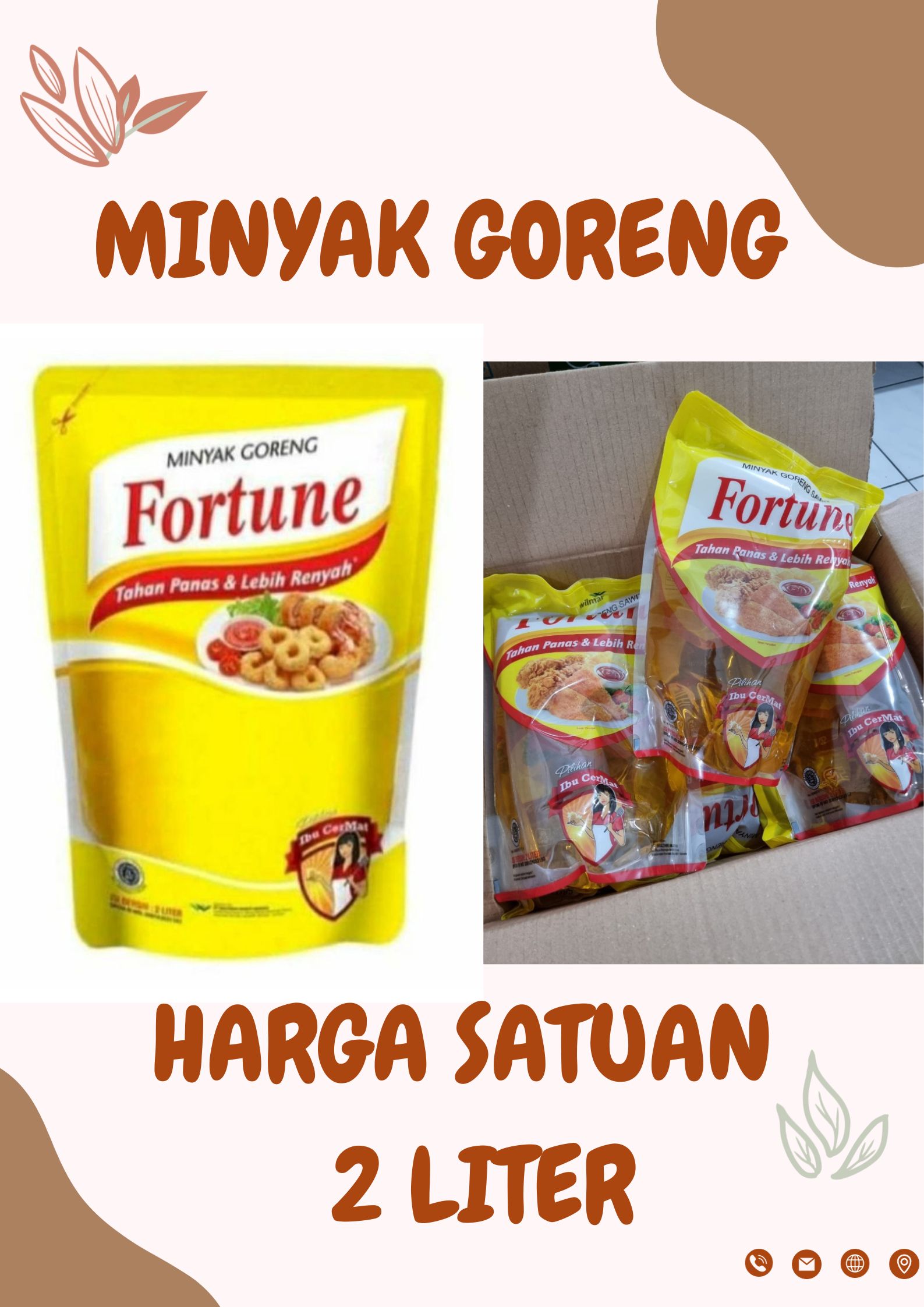 Minyak Goreng Fortune 2 liter Minyak goreng promo murah / Minyak goreng ...