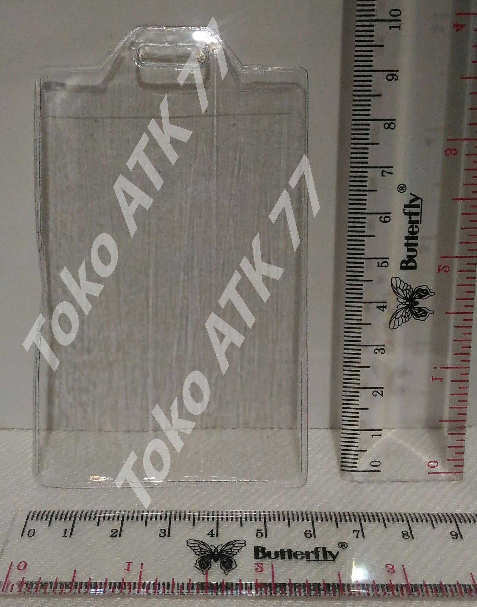 Name Tag Taq Plastik Bening Seribu Pelindung Tempat KTP E Money Kereta ...