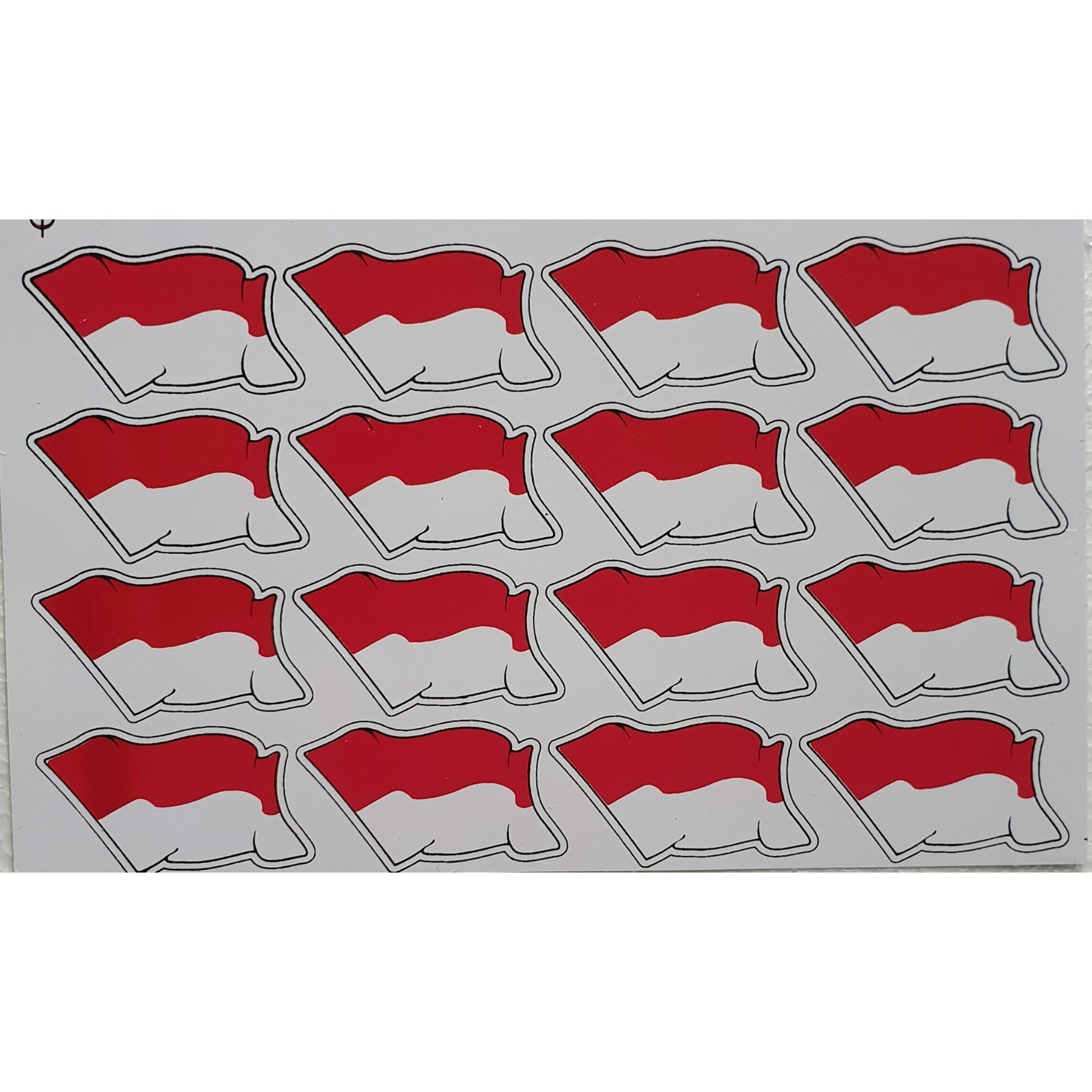 stiker sticker tempelan bendera merah putih bendera indonesia | Lazada ...