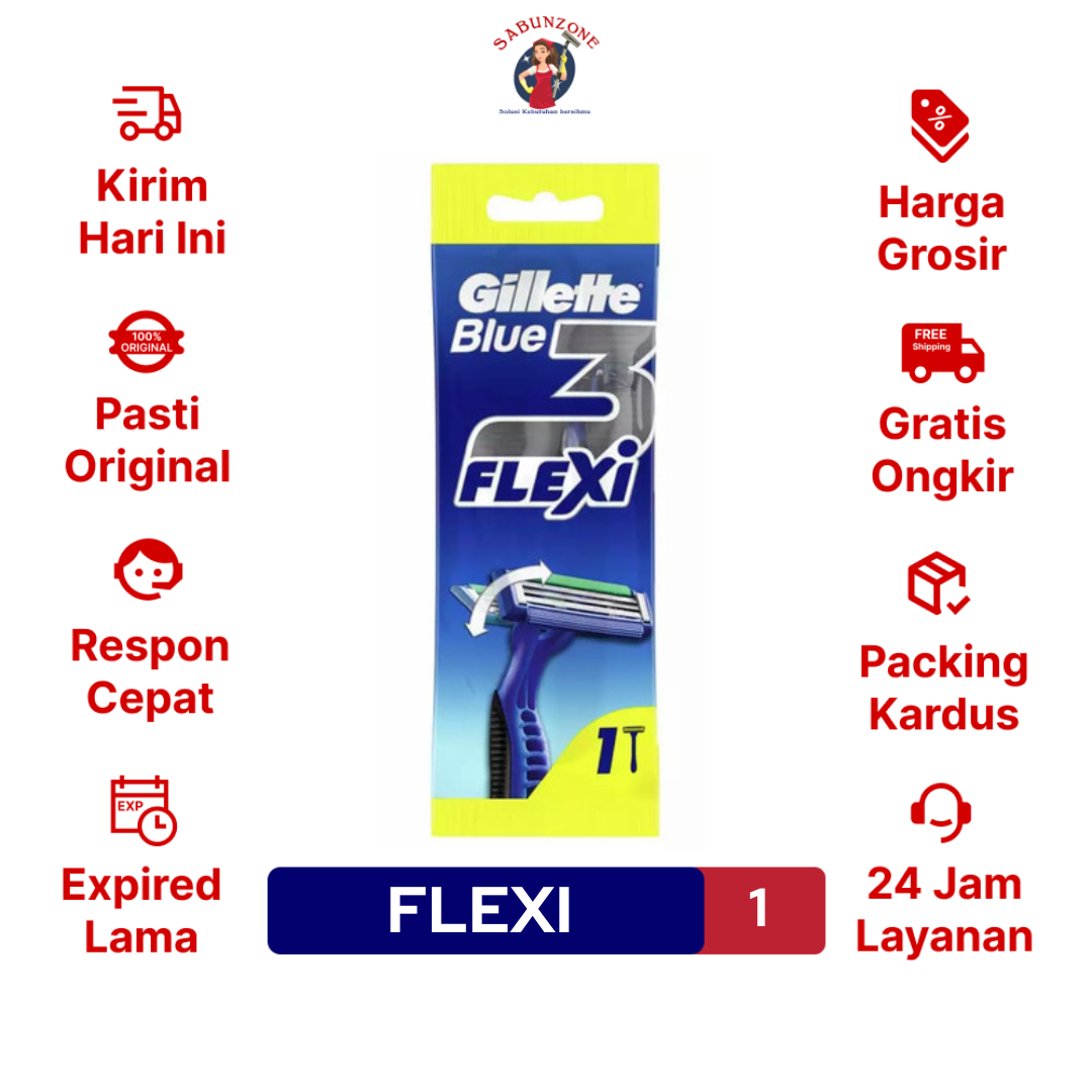 Alat Cukur Gillette Blue 3 Simple Flexi | Lazada Indonesia