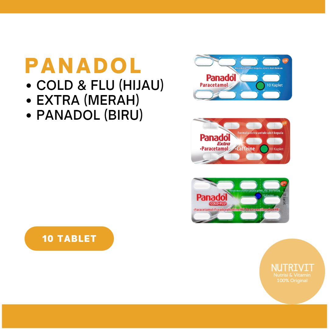 PANADOL PARACETAMOL 10 TABLET | Lazada Indonesia