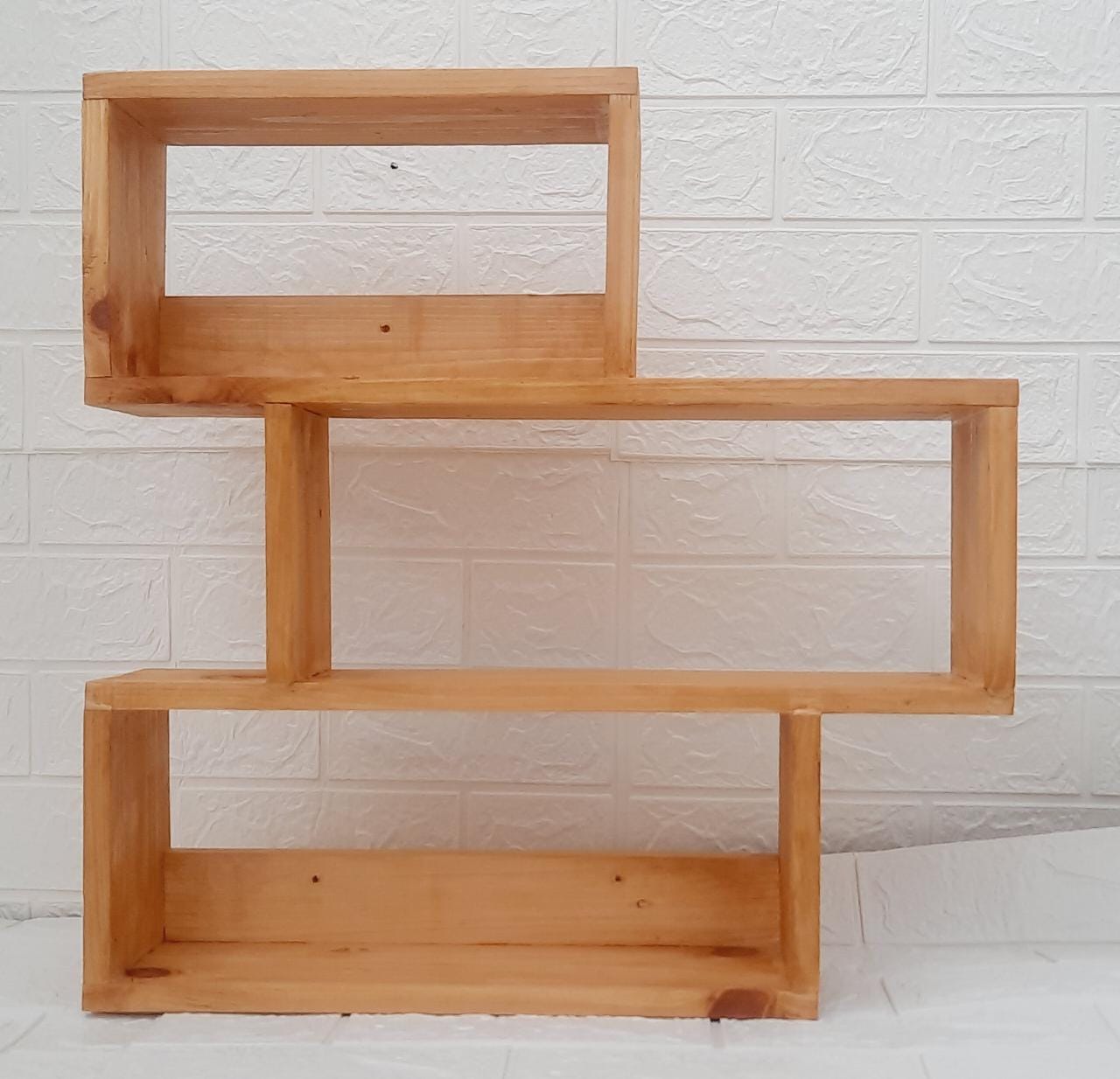 Rak dinding tempel minimalis asli jati belanda Rak hiasan ruang tamu ...