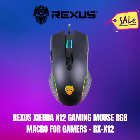 Rexus Xierra X12 Gaming Mouse RGB Macro for Gamers - RX-X12 | Lazada ...