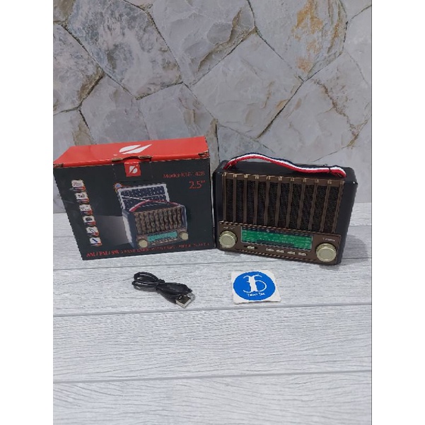 Radio Fm Am Bluetooth USB Tf Card Panel Surya Cas Charge KTF 1428 | Lazada Indonesia
