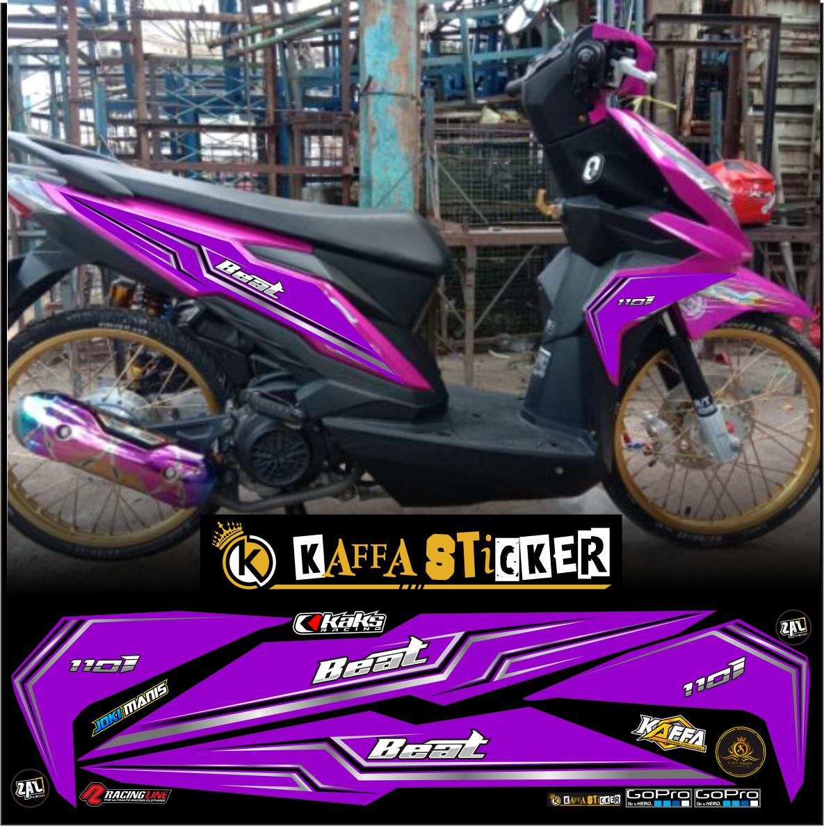 Sticker Striping Beat Esp Street-Stiker variasi list body Racing stiker ...