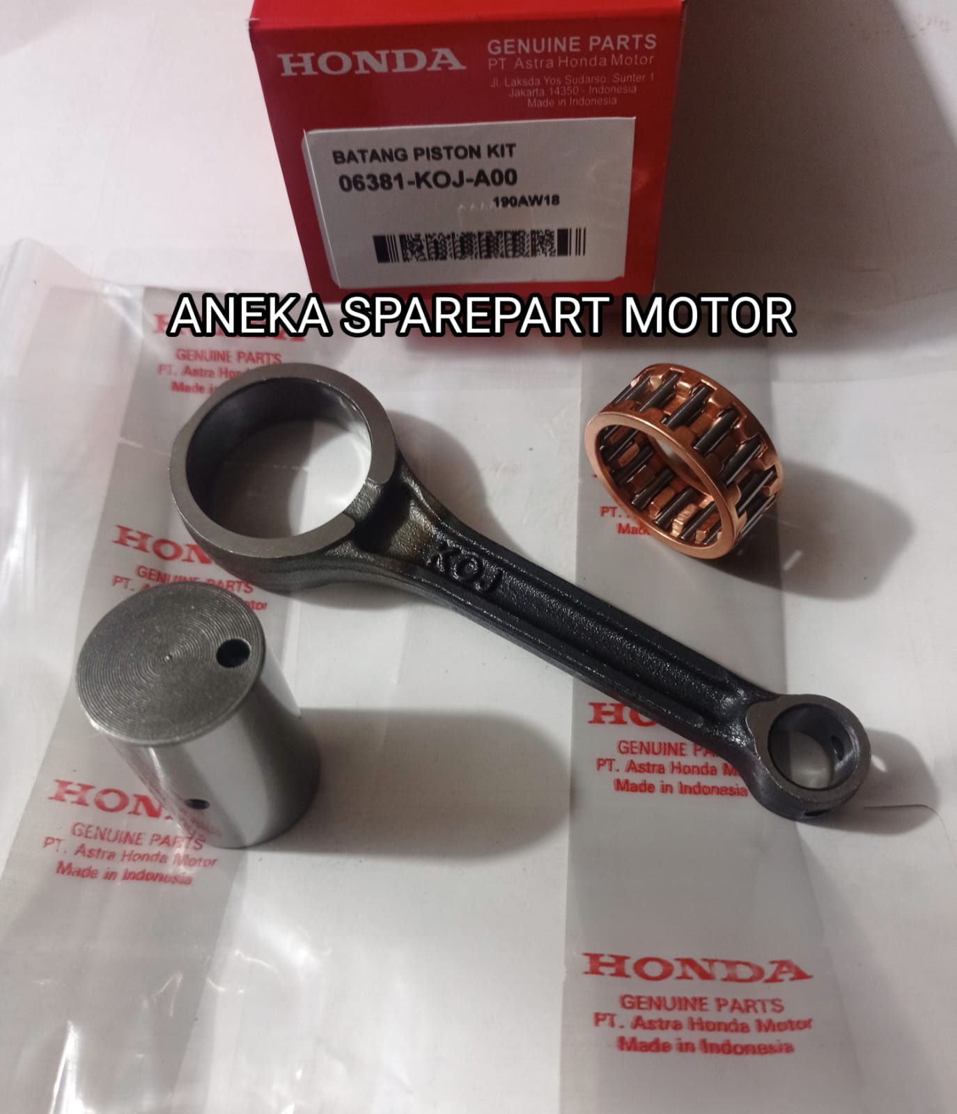 STANG SEHER BATANG PISTON GENIO BEAT NEW BEAT STREET 2020-2023 KOJ ...