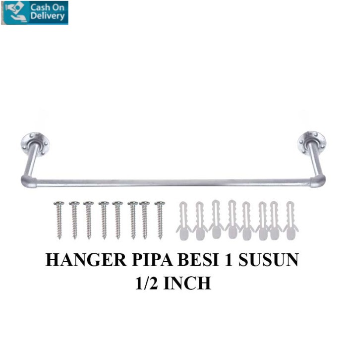 Ready HPB-100CM1S -1/2INCH Hanger pipa besi flange dengan ukuran 1/2 i ...