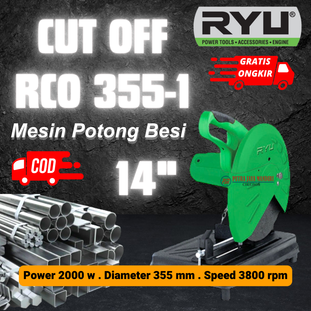 Tekiro Ryu Cut Off / Mesin Pemotong Besi 14" RCO 355-1 | Lazada Indonesia