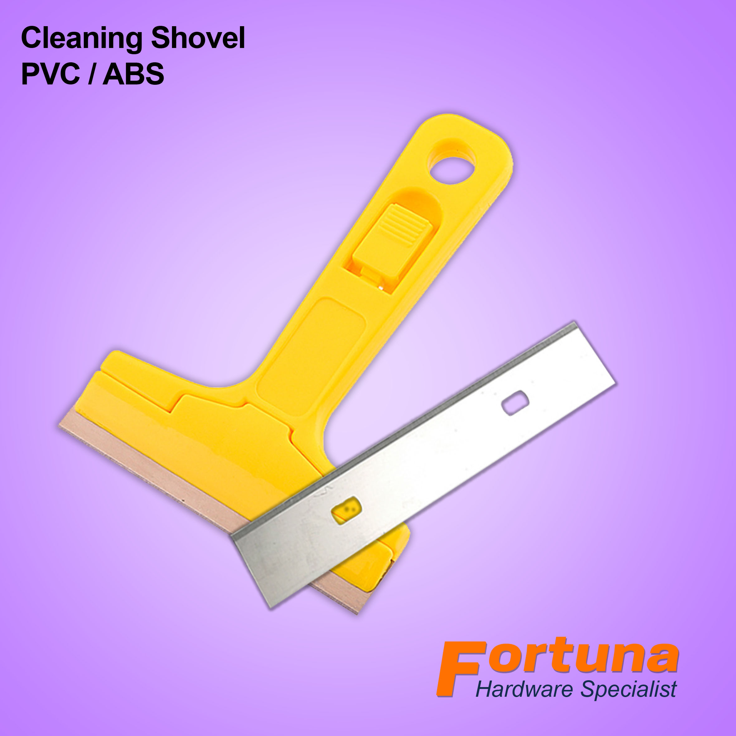 FORTUNA Pisau Pembersih Noda Cat Keramik Ubin Lantai Kaca Tembok ...