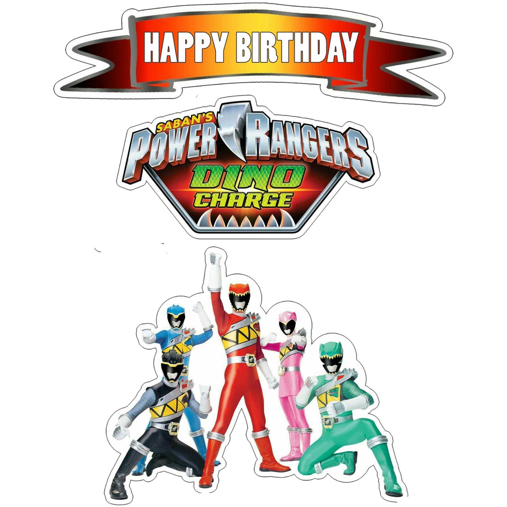 JUMBO TOPPER CAKE ULANG TAHUN / HIASAN KUE POWER RANGERS | Lazada Indonesia