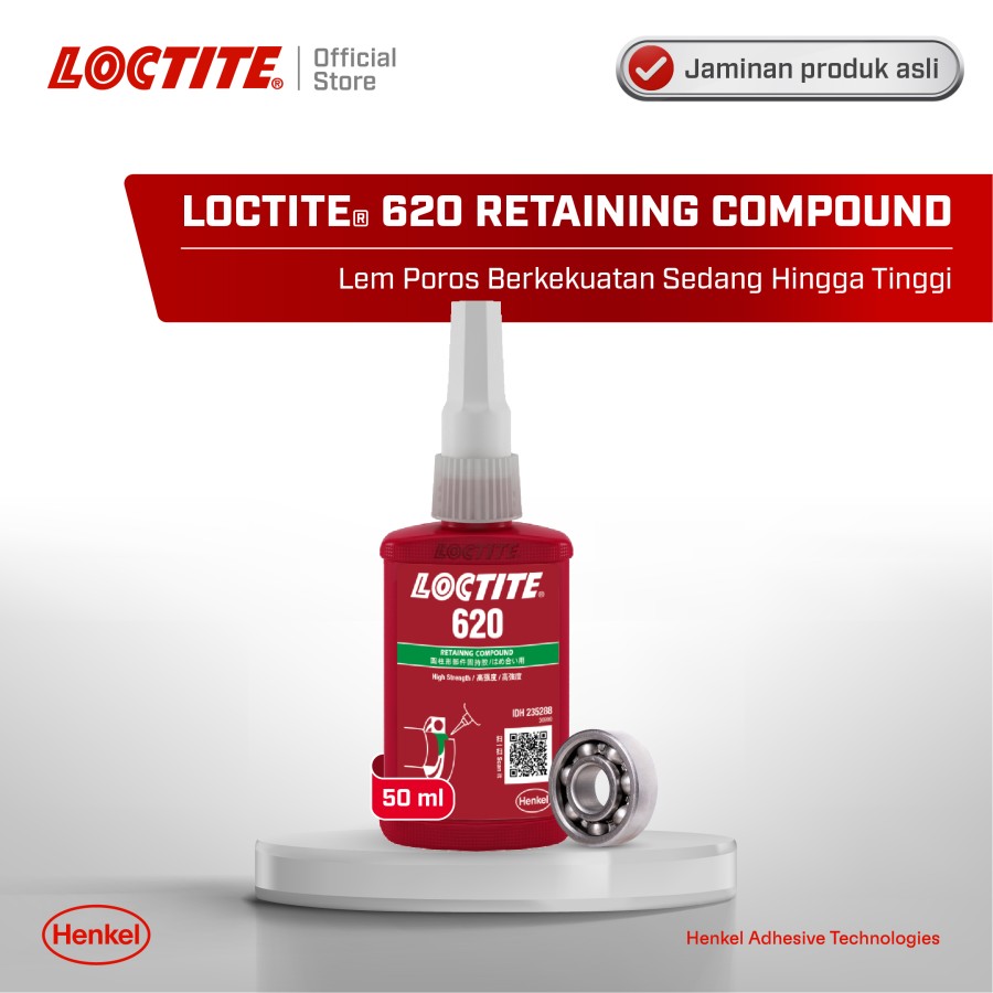 Henkel LOCTITE 620 Retaining Compound Lem Bearing/ lem shaft 50 ml ...