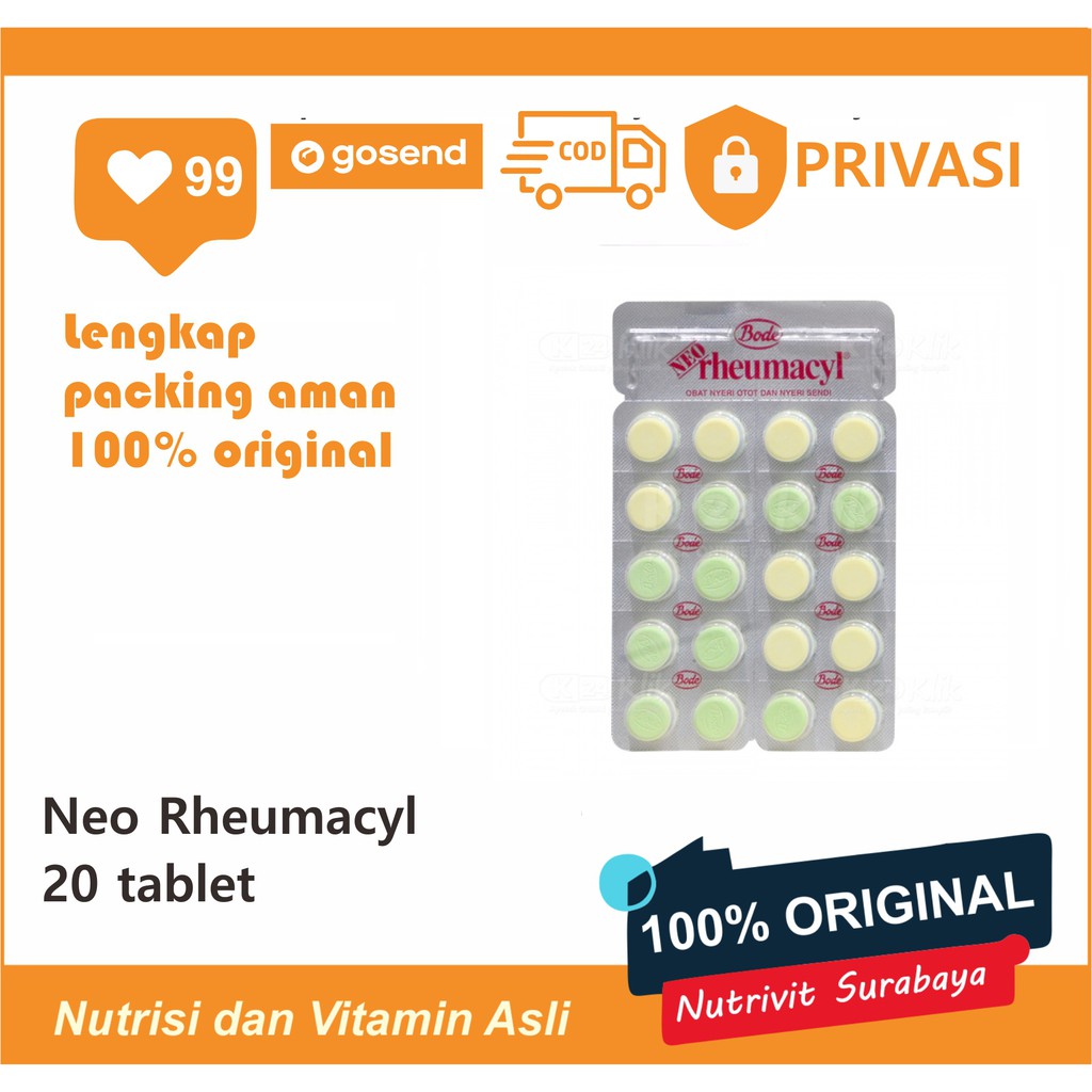 NEO RHEUMACYL isi 20 tablet | Lazada Indonesia