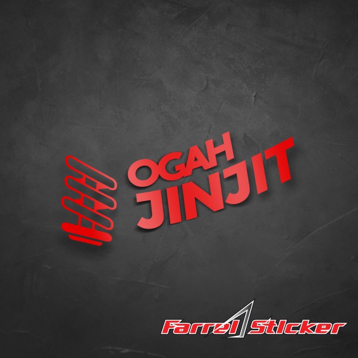 Stiker Sticker Ogah Jinjit cutting - Putih | Lazada Indonesia