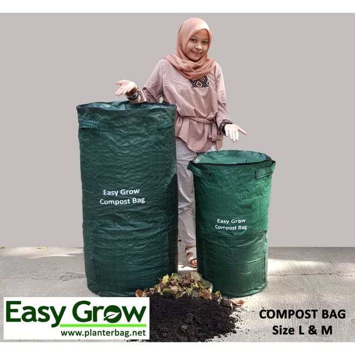 Compost Bag Easy Grow Size L (200 Liter) Dia 50 x tinggi 102 cm ...
