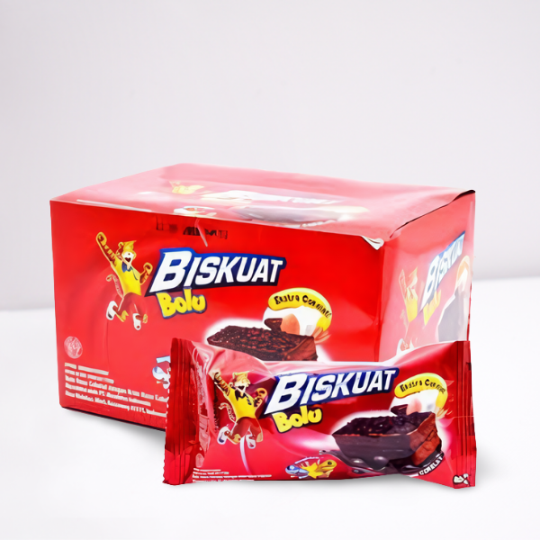 Snack biskuat bolu coklat dan susu ( 1 box isi 12) cemilan enak dan ...