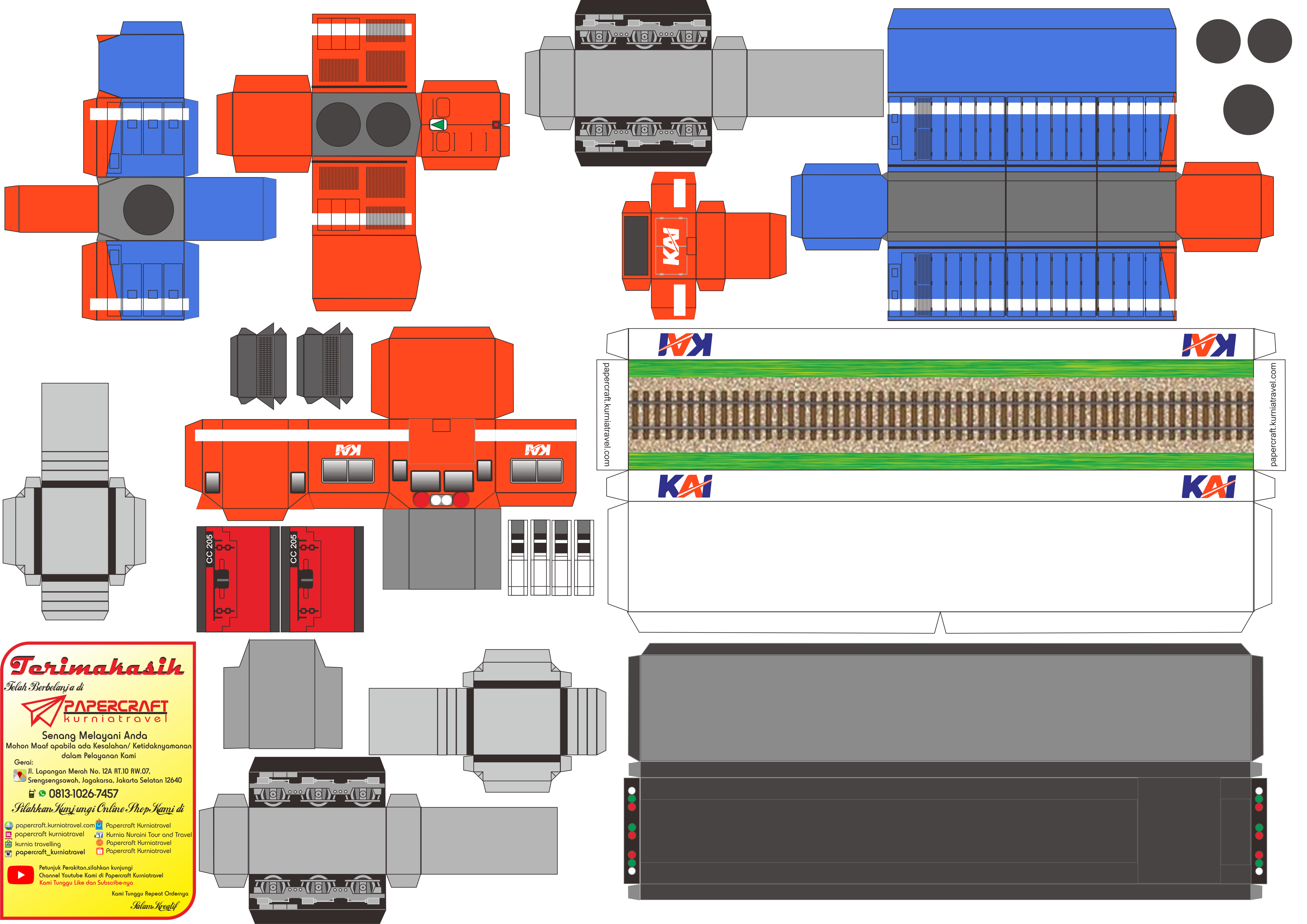 Pola Stiker Lokomotif CC 205 | Lazada Indonesia