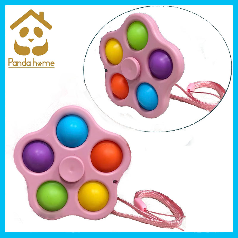 Mainan Spinner Pop It Spinner 5 Pop / Mainan Anak Pop it Game / Spinner ...