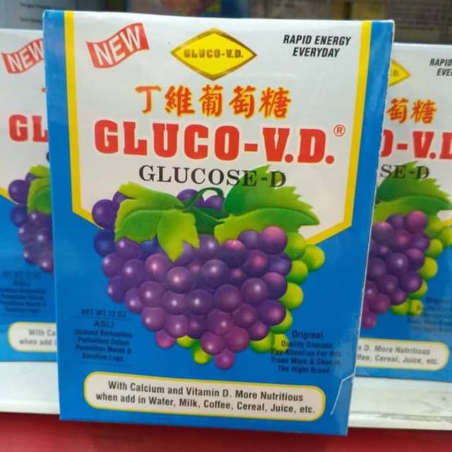 Gluco-V.D - Glucose-D 340gr / Gula Anggur Minuman Penambah Energi ...