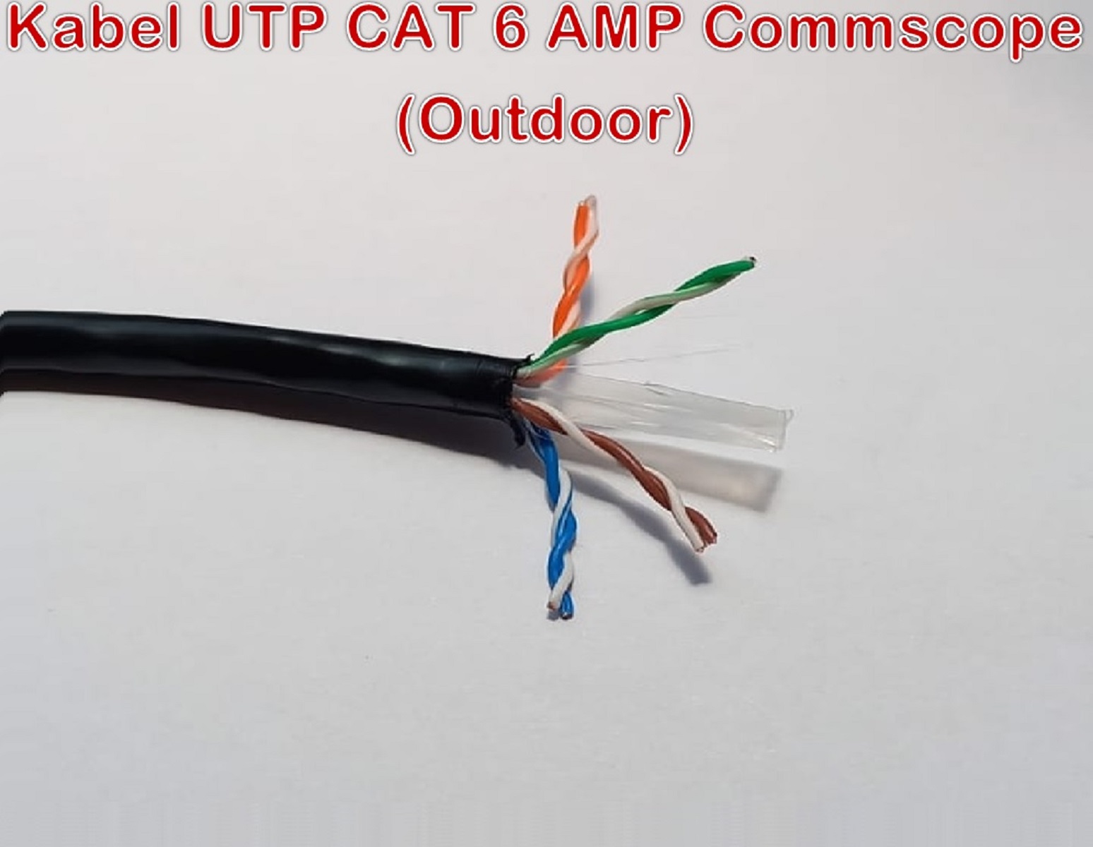 Kabel UTP CAT 6 AMP Commscope (Outdoor) per meter | Lazada Indonesia
