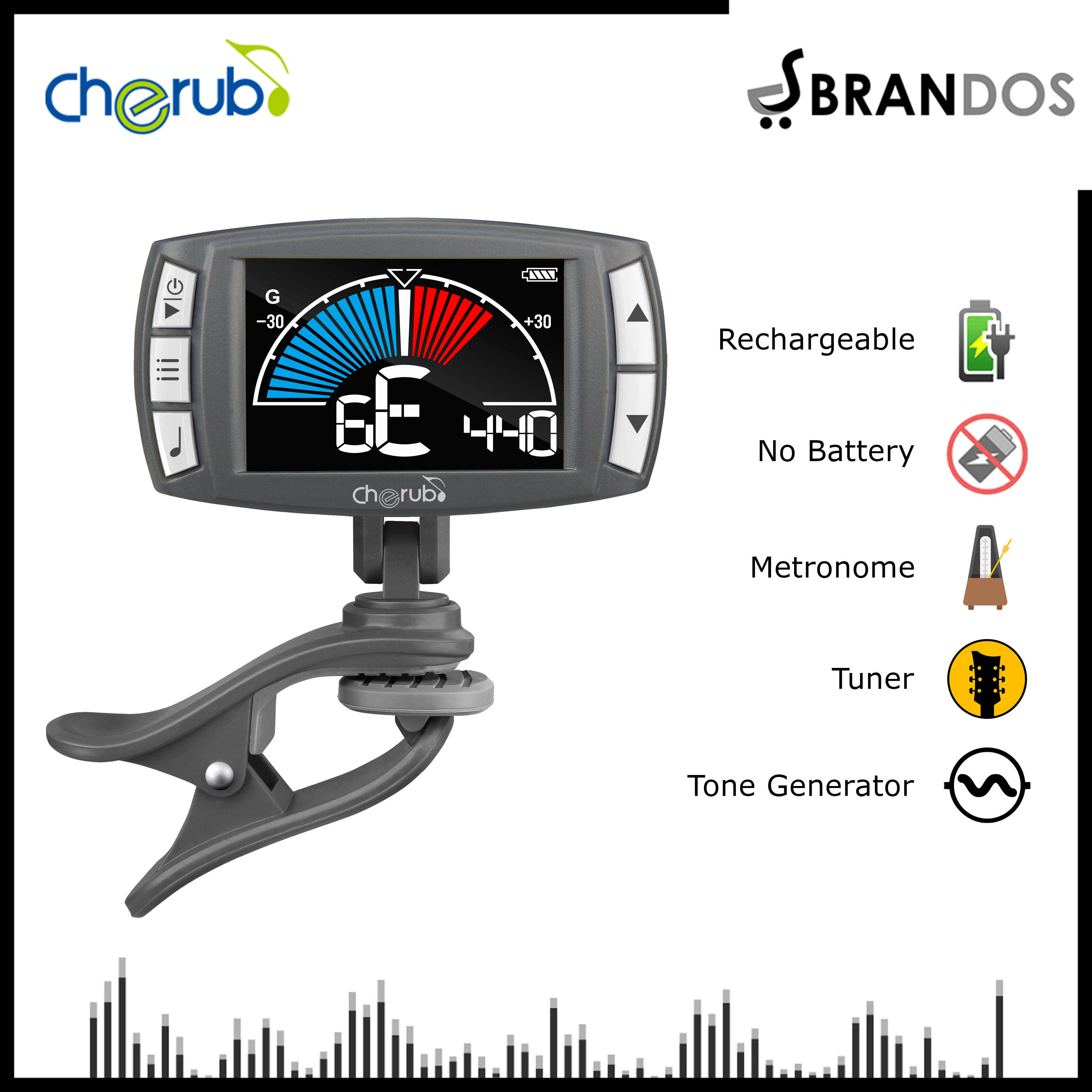 3 in 1 Metronome Tuner Tone Generator Metro-Tuner Gitar Bass Ukulele ...