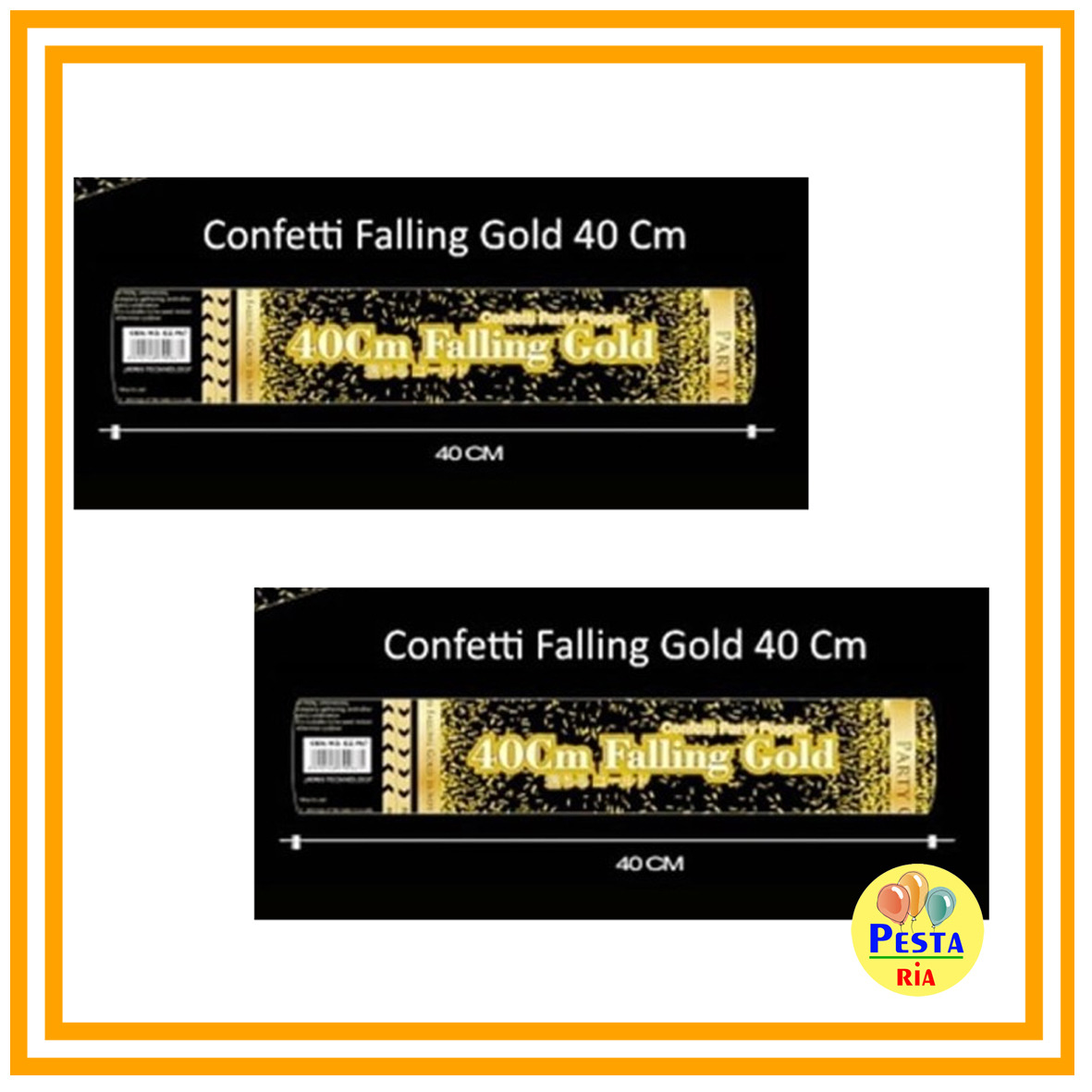 Murah!! Confetty Falling Gold 40cm, party popper 40cm, confetty falling ...