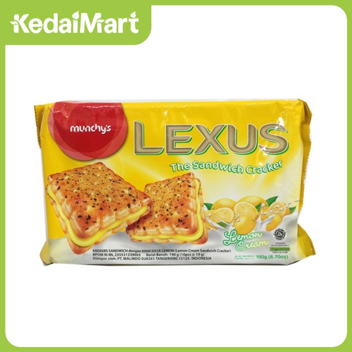 Biskuit Lexus Munchys Lemon Cream 190 Gram | Lazada Indonesia