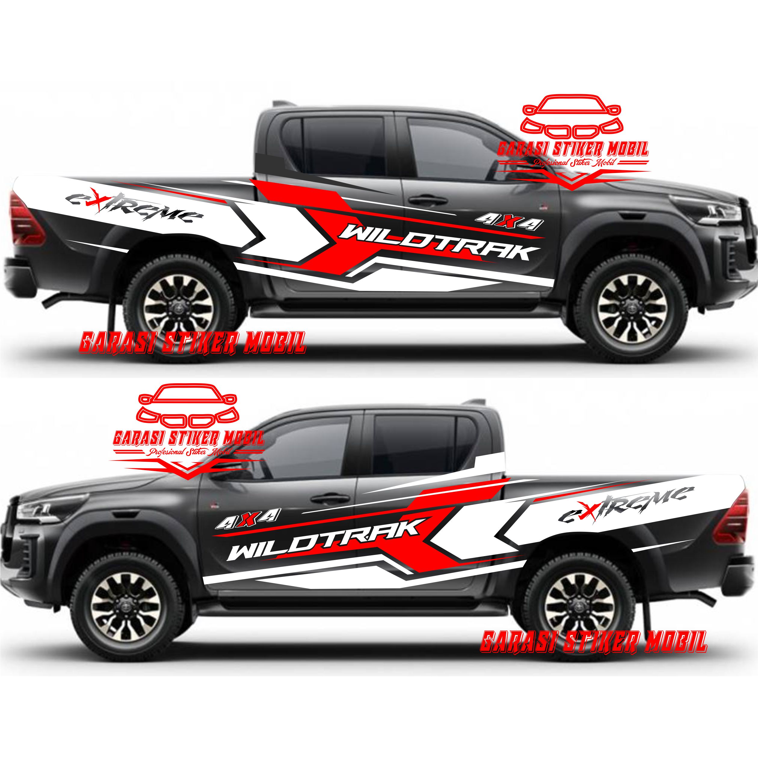 Stiker mobil hilux sticker body samping mobil hilux stiker mobil hilux ...