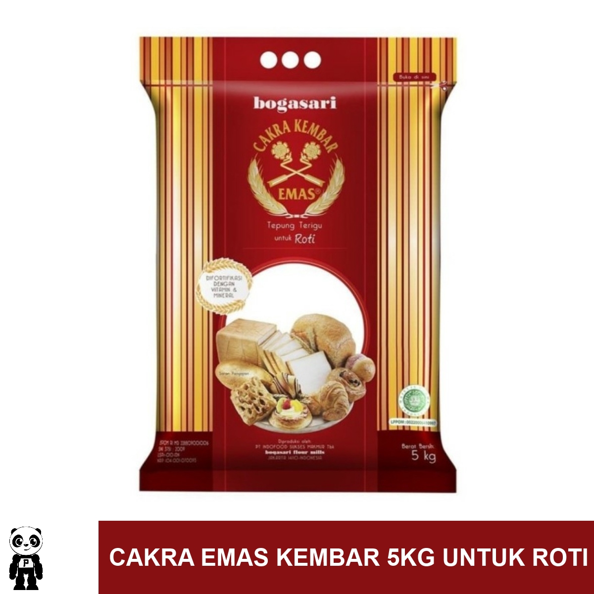 Cakra Kembar Emas Roti 5Kg Tepung Terigu untuk Roti | Lazada Indonesia