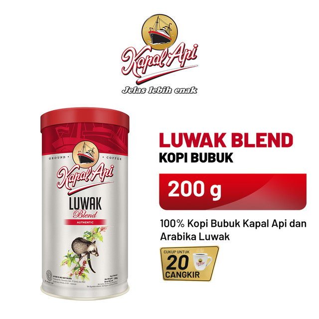 KAPAL API Luwak Blend - Bubuk Kopi 200 gr | Lazada Indonesia