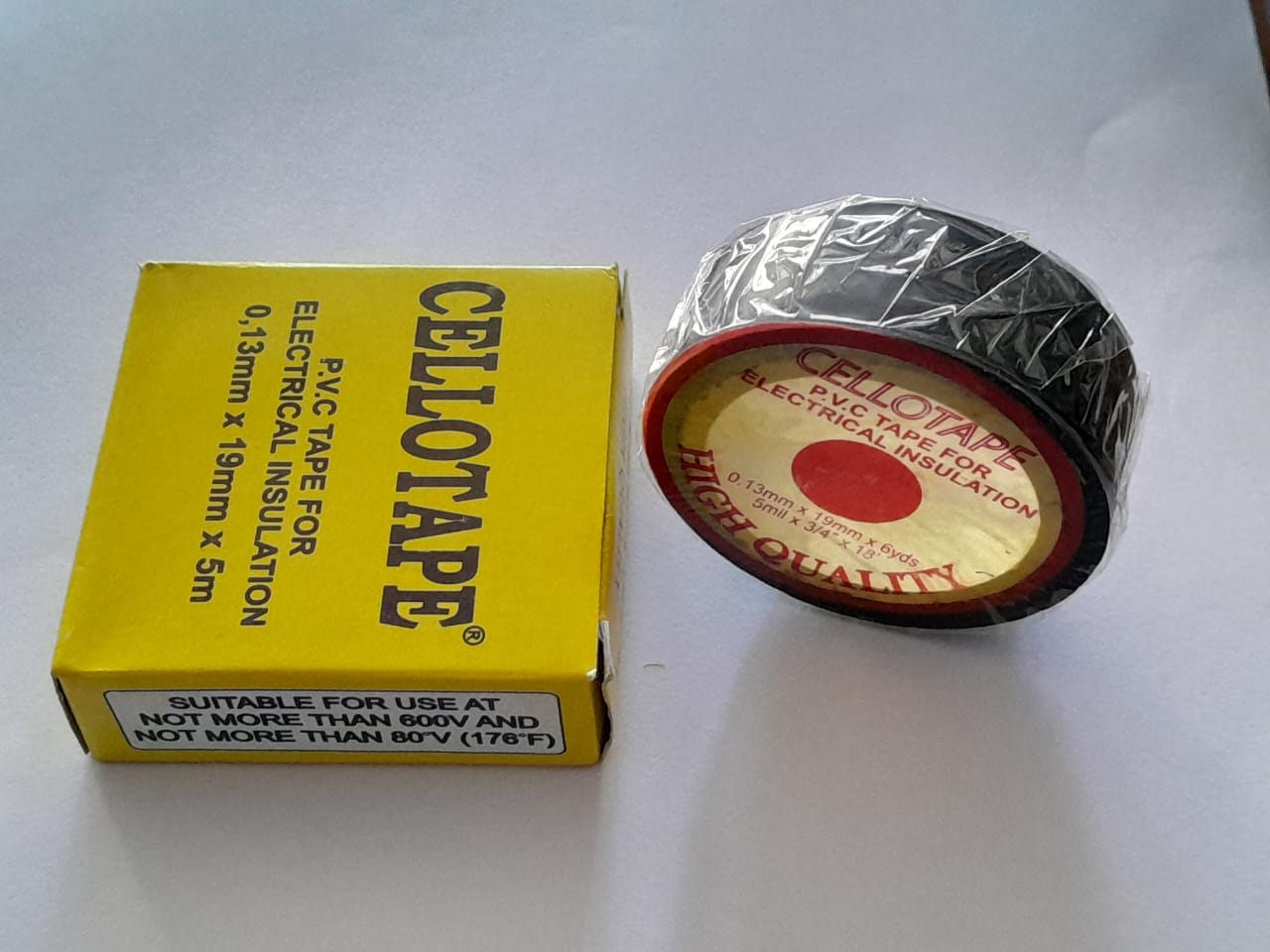 Isolasi Selotip Kabel Listrik Lakban PVC Tape Hitam Original | Lazada ...