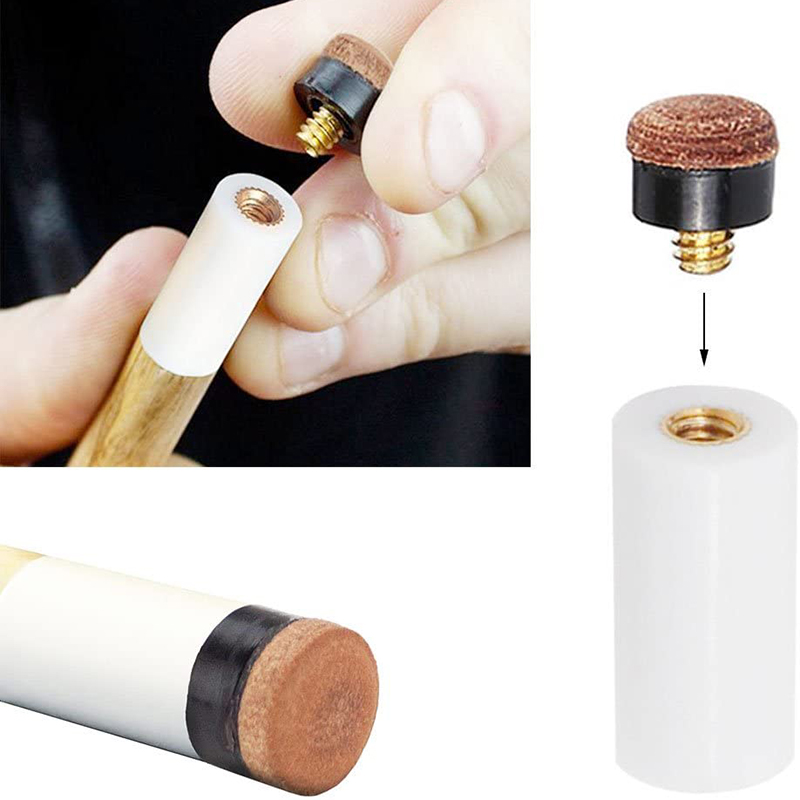 20Sets Billiard Cue Tips with Pool Cue Stick Ferrules 12mm Billiard ...
