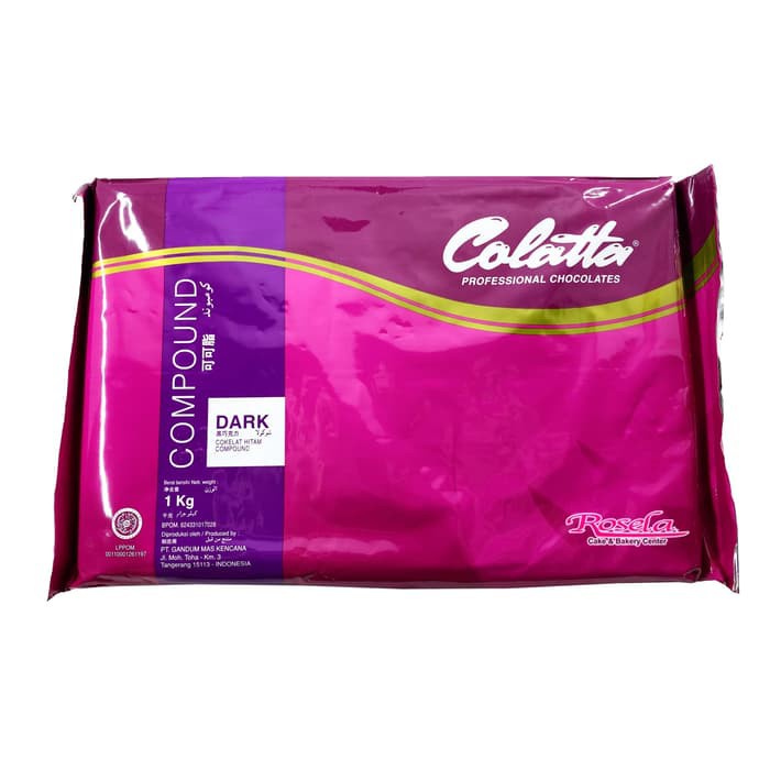 Colatta Dark Chocolate Compound / DCC / Coklat Batang 1kg | Lazada ...