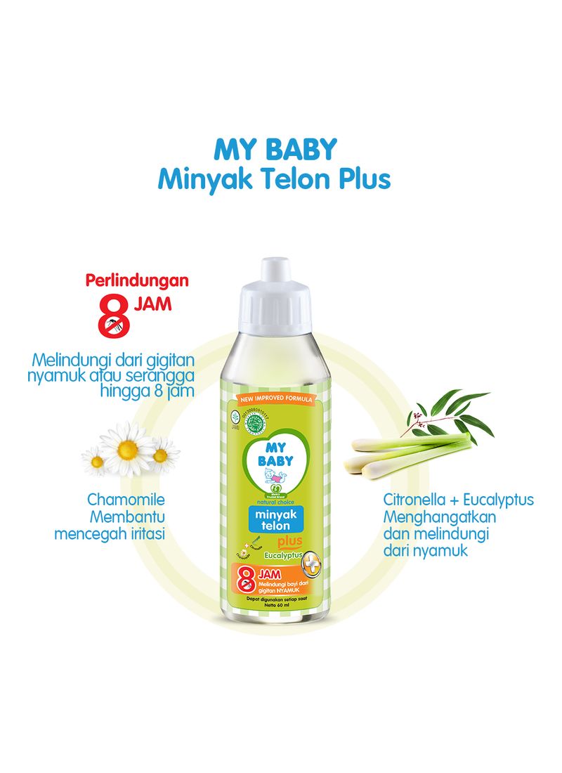 My Baby Telon Oil Plus Eucalyptus / Lavender 60ml / 90ml / 150ml - Minyak Telon Bayi Anti Nyamuk ...