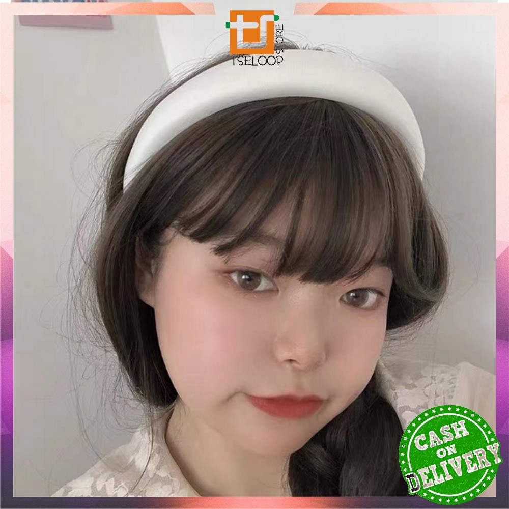 OFM-C726 Bando Korea Wanita Bahan Kain Motif Polos Tebal Empuk Warna Pastel / Korean Cloud ...