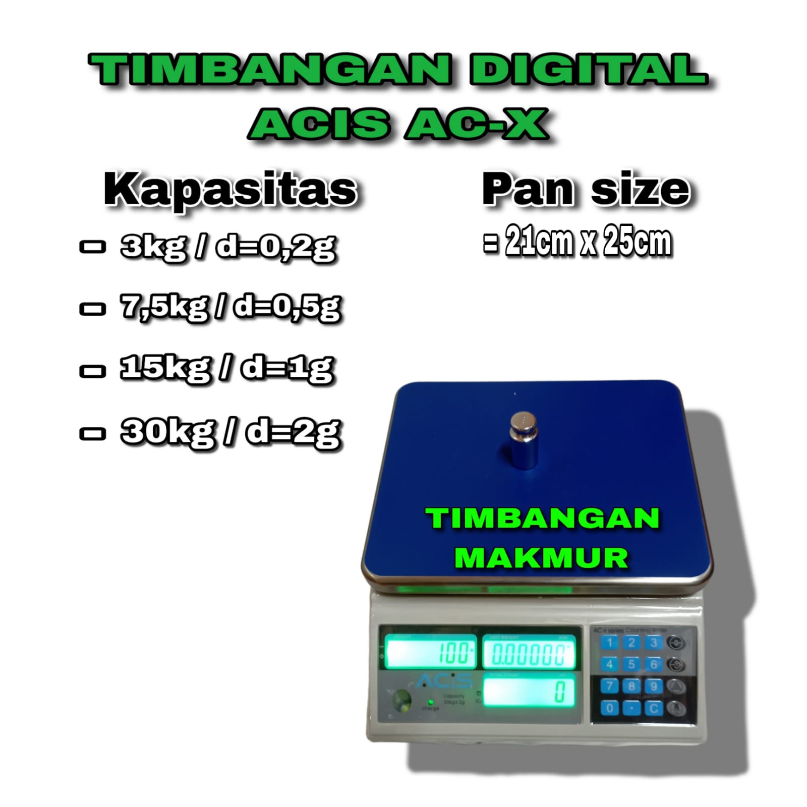 Timbangan Digital Counting Series ACIS AC X Series Hitung Pieces | Lazada Indonesia