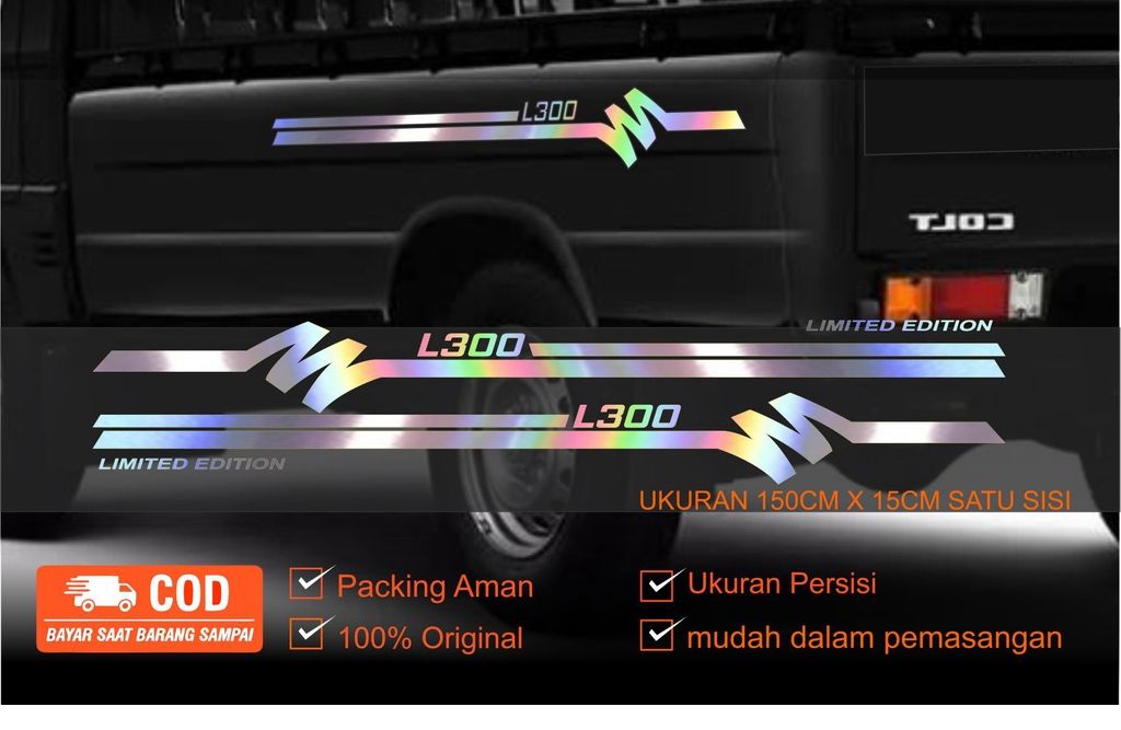 Stiker mobil list bak l300 stiker mobil pick up mitsubishi l300 stiker ...