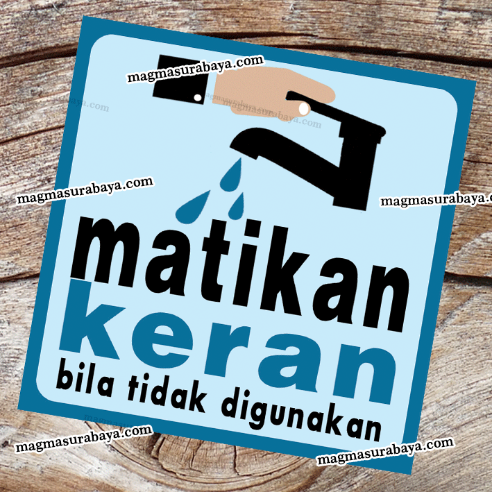 Stiker Matikan Keran - stiker hemat energi - | Lazada Indonesia