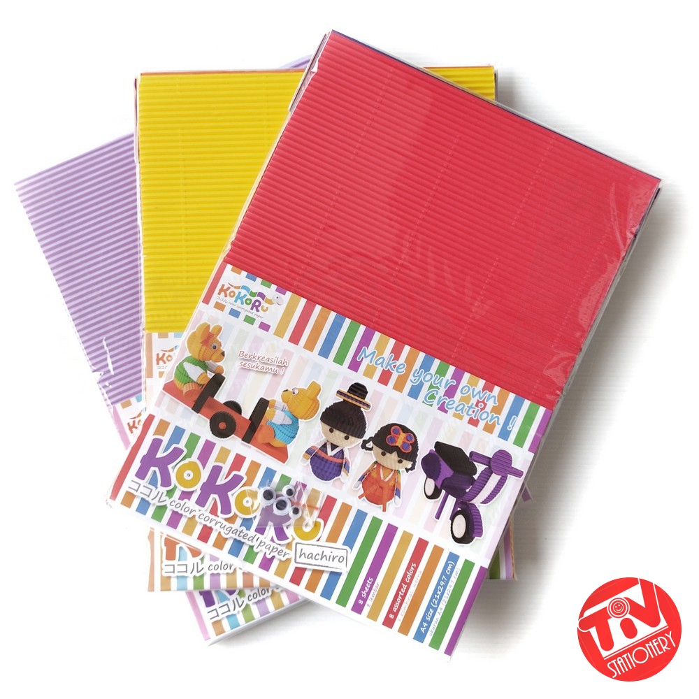 Kokoru A4 (Hachi- Hachigo- Hachiro) Color Corrugated Paper | Lazada ...