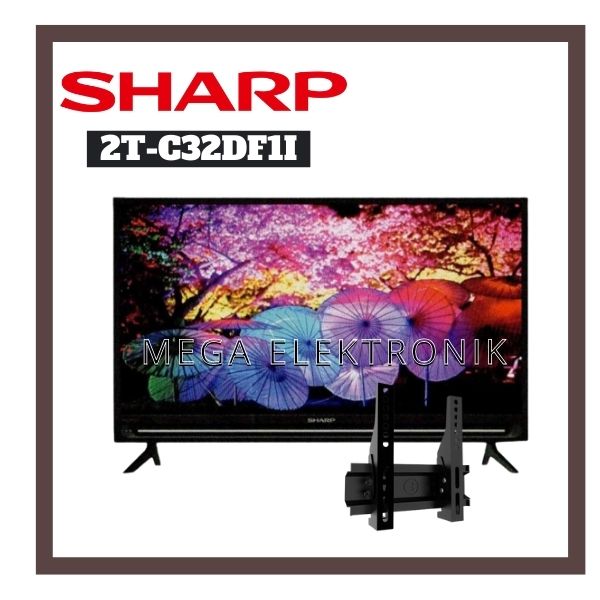 SHARP 2T-C32DF1I LED Smart TV Digital 32 inch + bracket | Lazada Indonesia