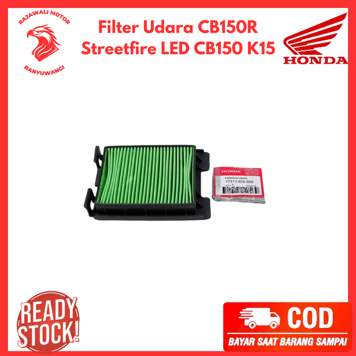 Filter Udara CB150R Streetfire LED CB150 CBR150 New LED CBR150R ...