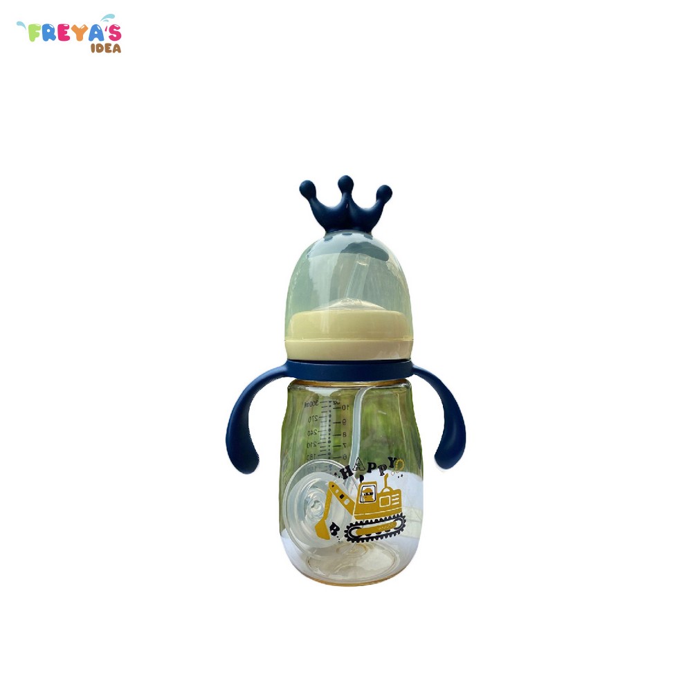 FR-C921 Botol Air Minum Bayi Training 300ML 2IN1 Sedotan+Dot BPA FREE ...